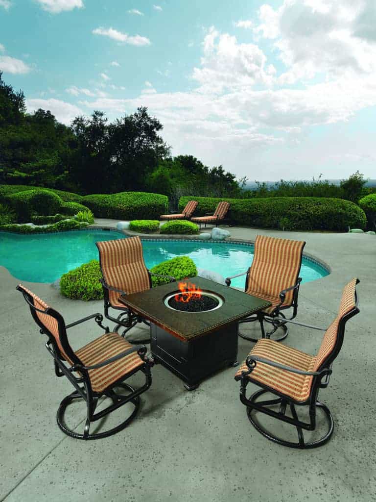 Grand Terrace Rectangular Fire Pit - Ultra Modern Pool & Patio