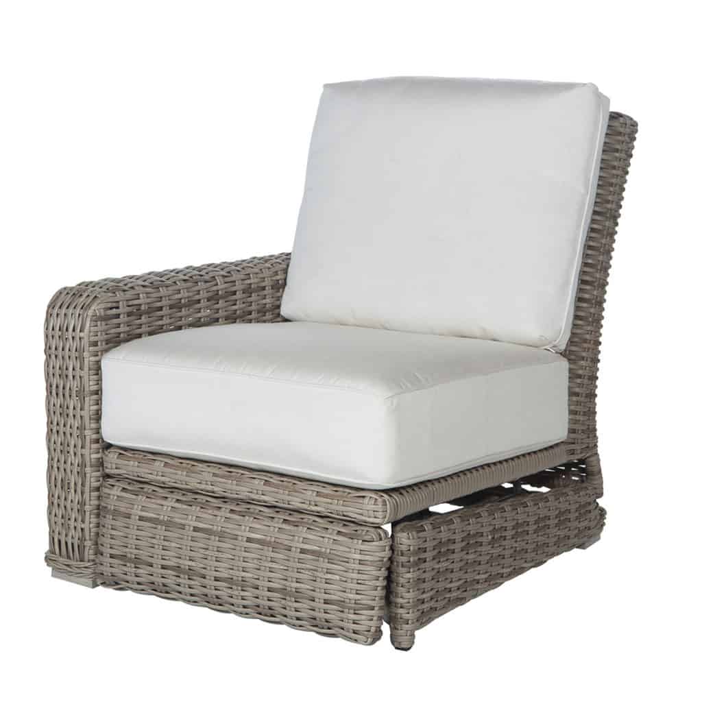 Laurent Modular Right Incliner Chair Section - Ultra Modern Pool & Patio