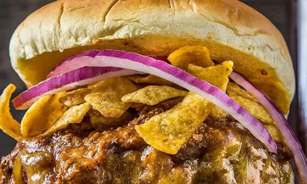 BBQ Chili Burger on Traeger from Ultra Modern Pool and Patio