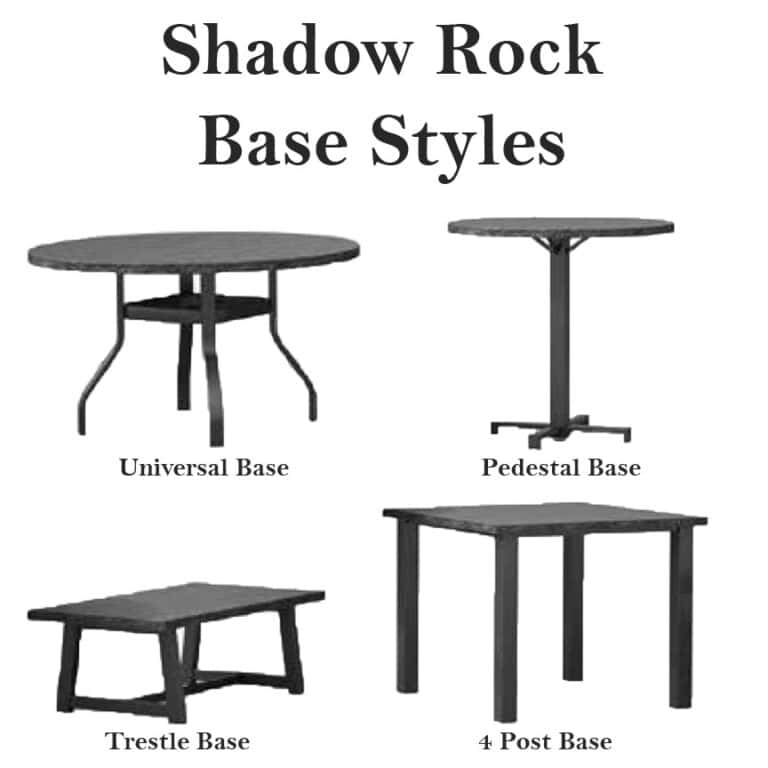 Shadow Rock Dining Table - Ultra Modern Pool & Patio
