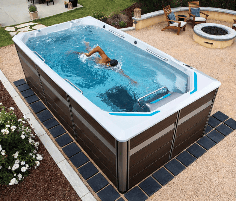 The Endless Pools® Fitness Systems E550 Ultra Modern Pool and Patio