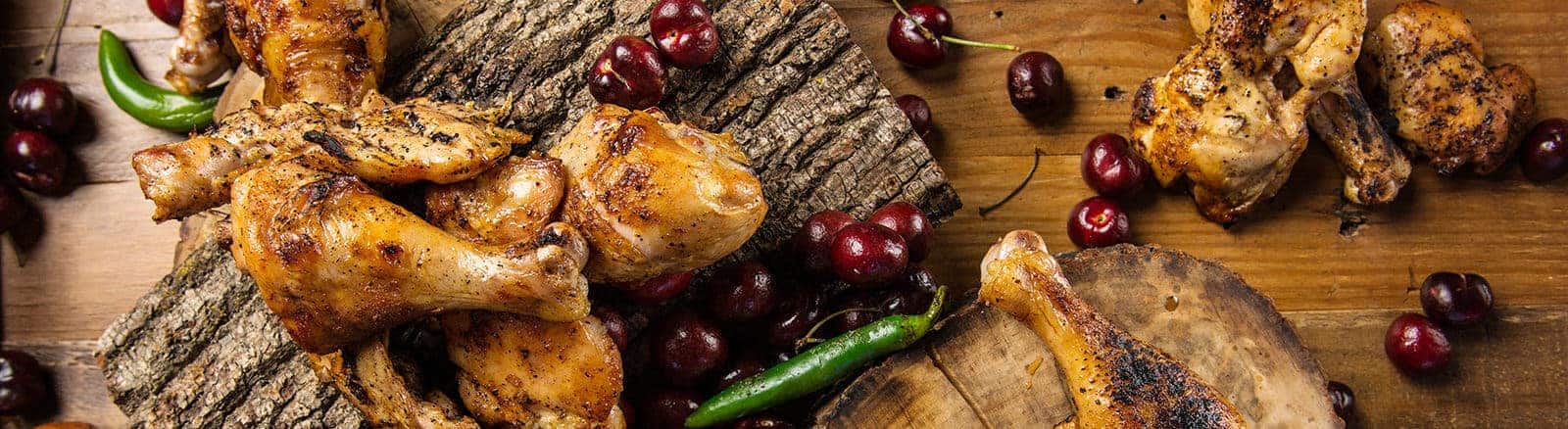 Smoky Cherry Bomb Chicken | Ultra Modern Pool and Patio